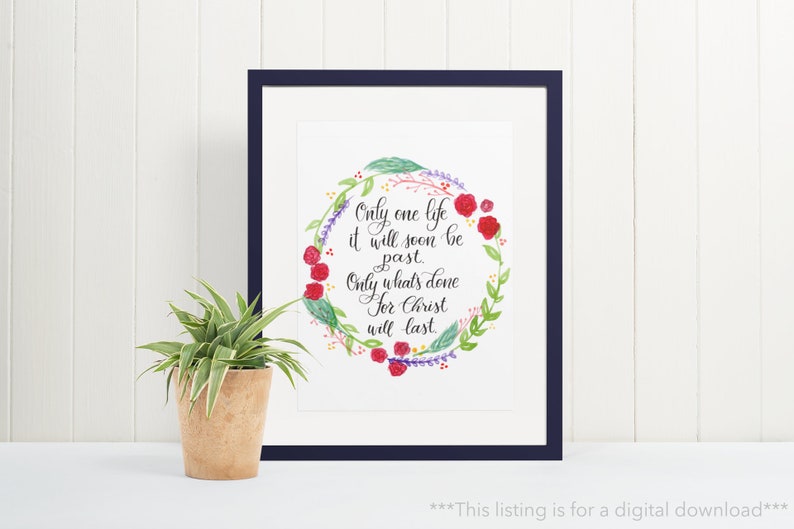 Only One Life Digital Art Print | Etsy