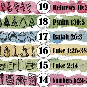 Countdown to Christmas - Printable Paper Chain With Scripture ...