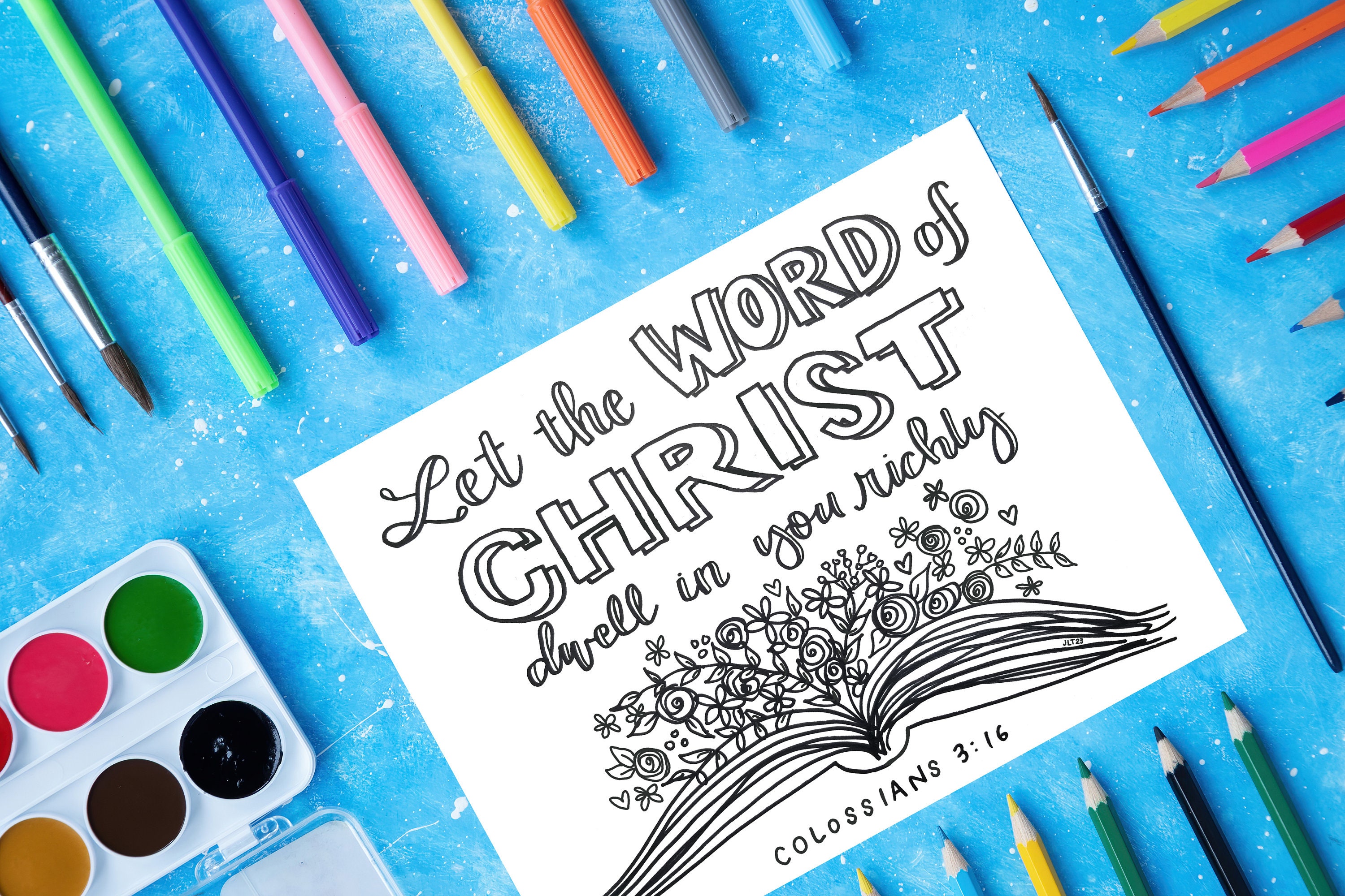 Let the Word of Christ Dwell in You Richly, Colossians 3:16, Bible ...