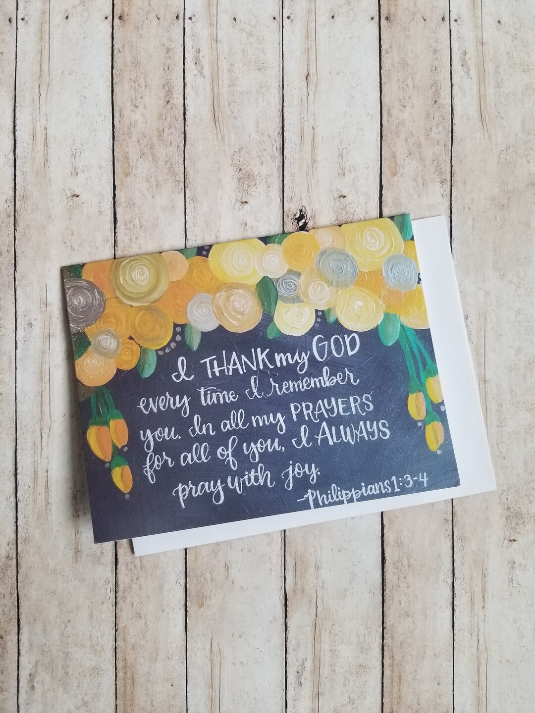 I Thank God Every Time I Remember You - Philippians 1:3-4 Blank ...