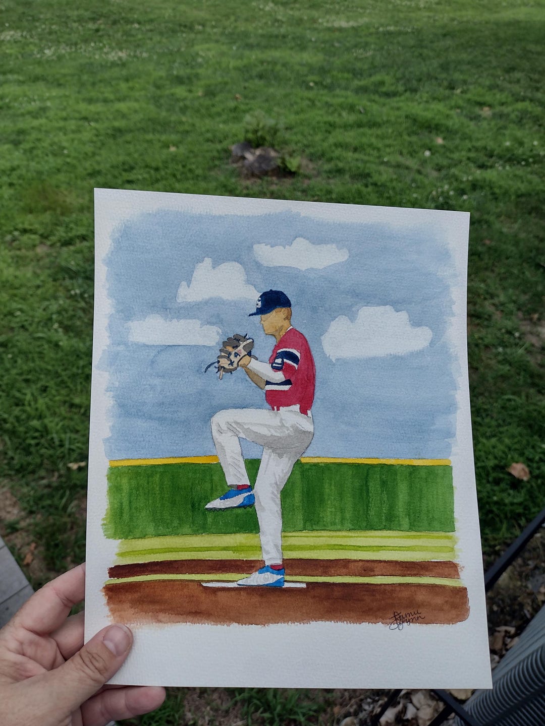Custom Athlete Illustration - Watercolor Portrait Painting | Sports ...