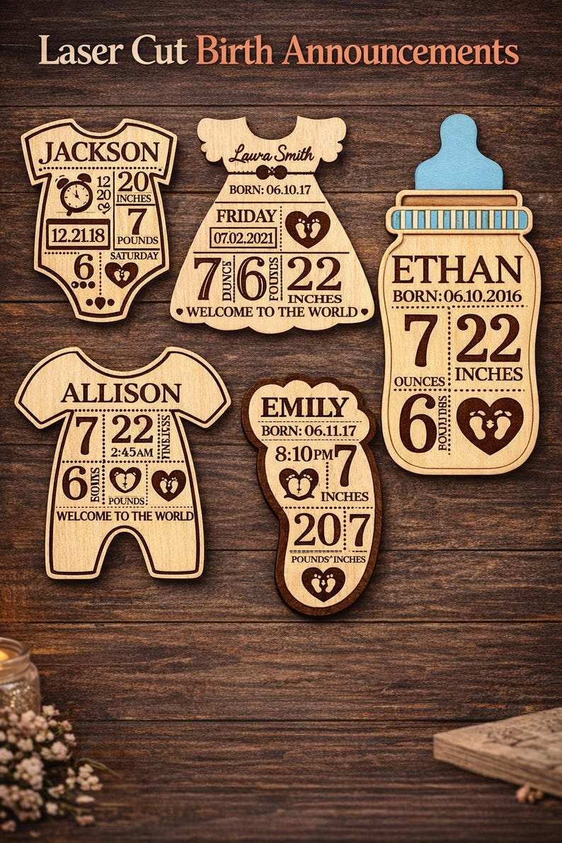 Huge Laser Cut Bundle SVG | 150+ Designs | Cake Toppers, Ornaments ...
