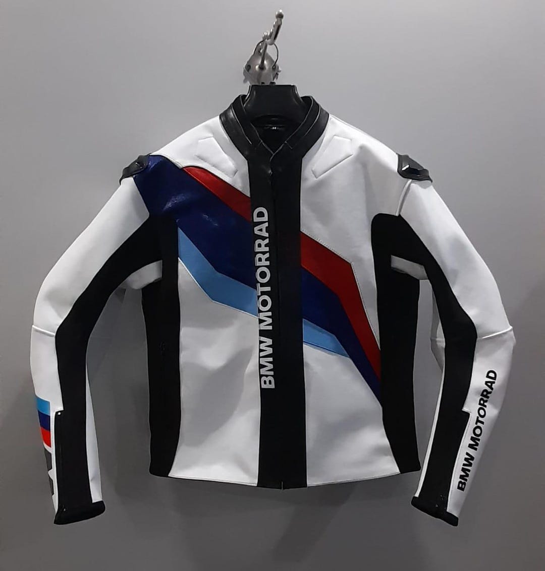 Handmade BMW Motorrad Inspired Racing Jacket, Safety Padded Motorcycle ...