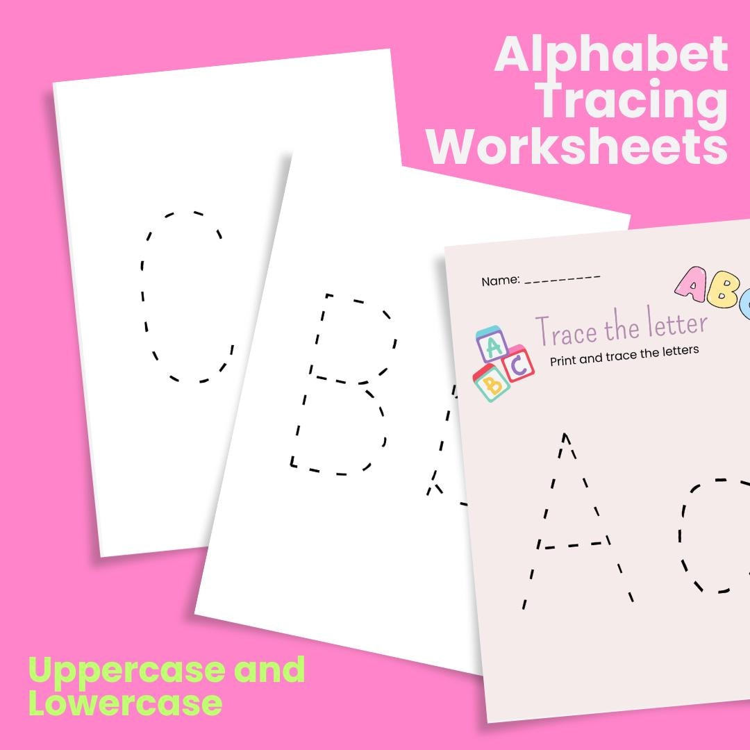 Alphabet Tracing Worksheets | Uppercase and Lowercase Letters ...