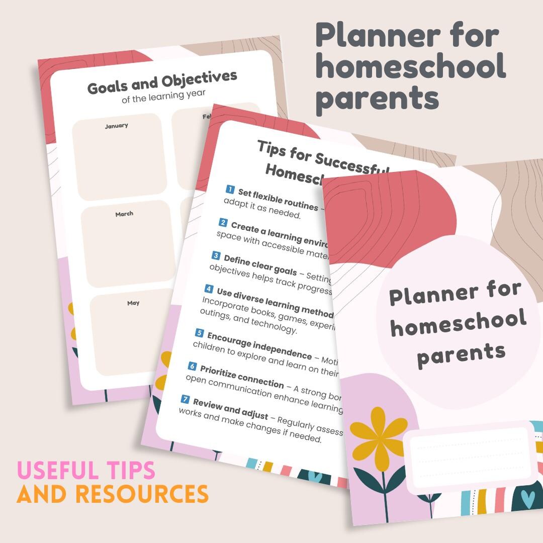 Homeschool Planner for Parents | Printable & Undated | Weekly and ...