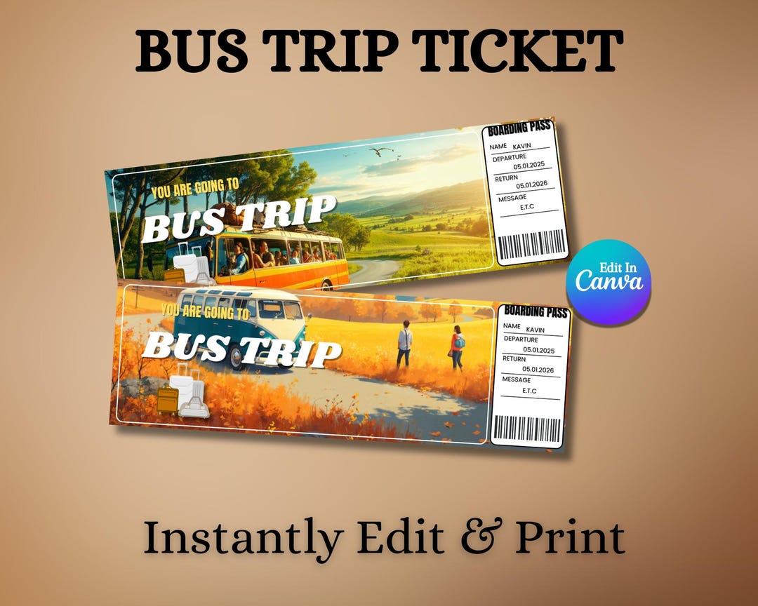 Vintage Bus Tickets | Printable Ticket Stubs | Vintage Ephemera Pack ...