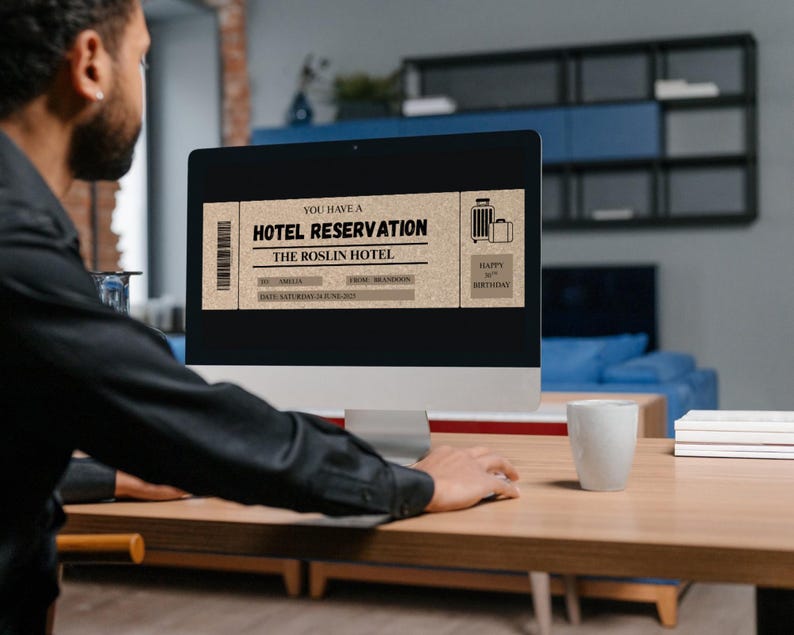 Hotel Reservation Ticket, Travel Voucher Gift, Hotel Booking Pass ...