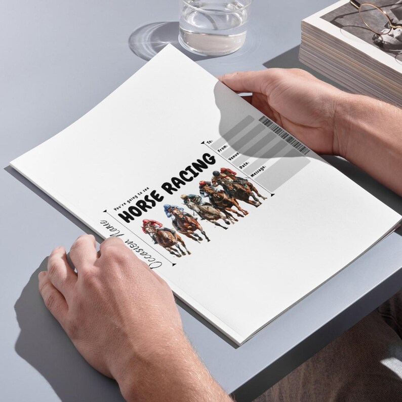 Horse Racing Ticket Template | Editable Race Ticket | Surprise ...