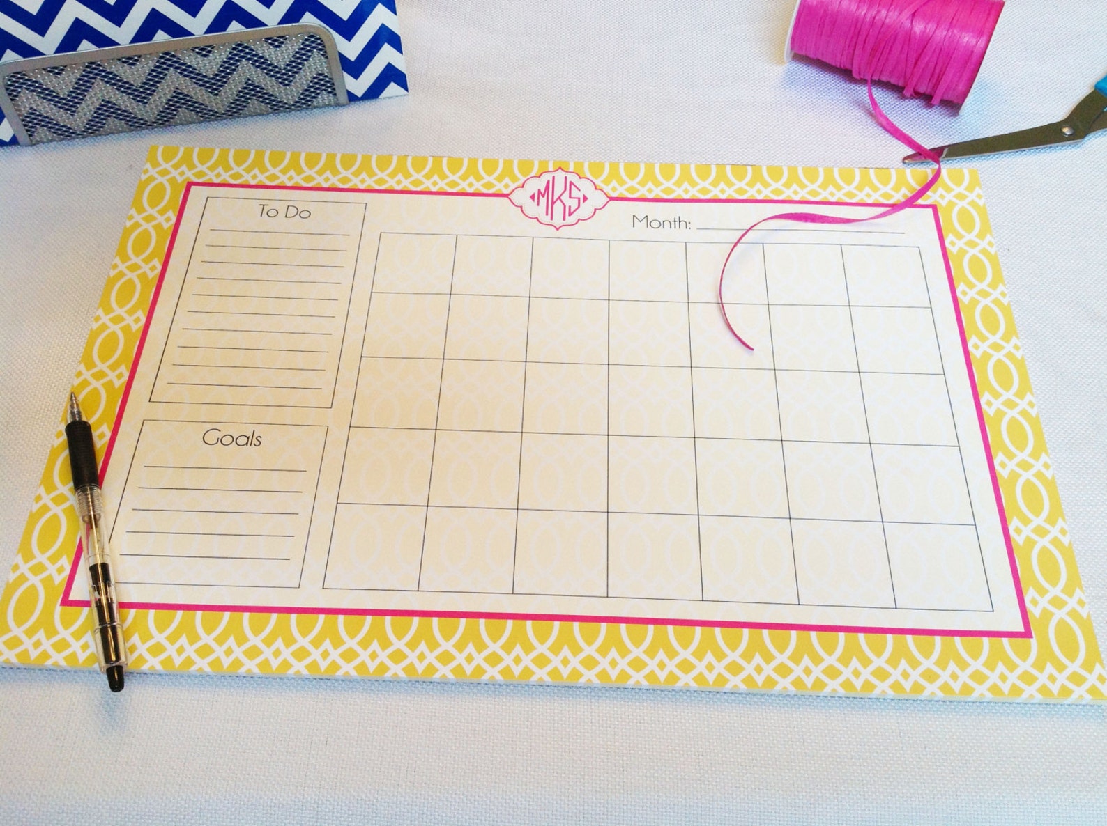 Calendar Note Pad or Desk Planner Design Your Own - Etsy