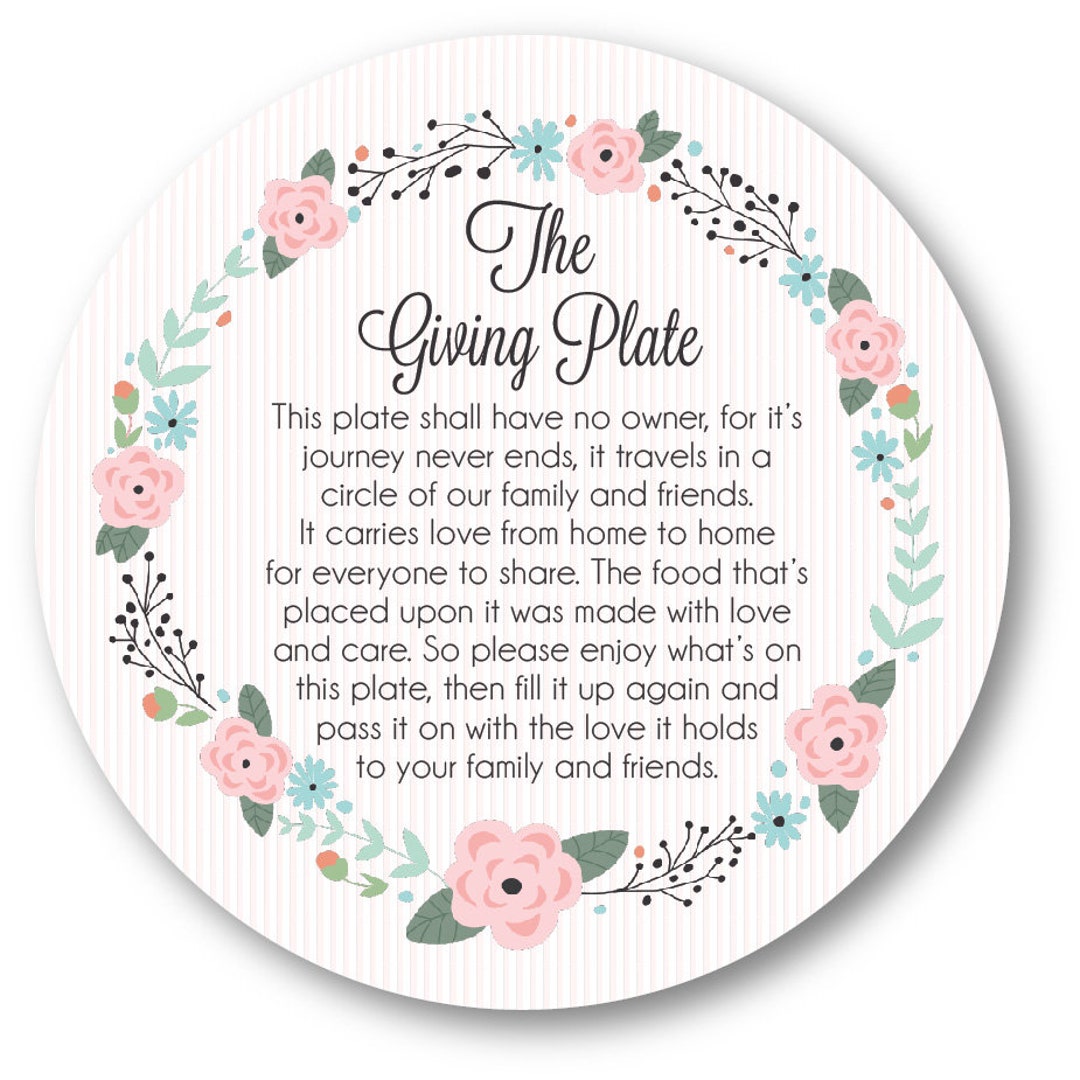 The Unbreakable* Giving Plate - Melamine Plate - the Giving Plate ...