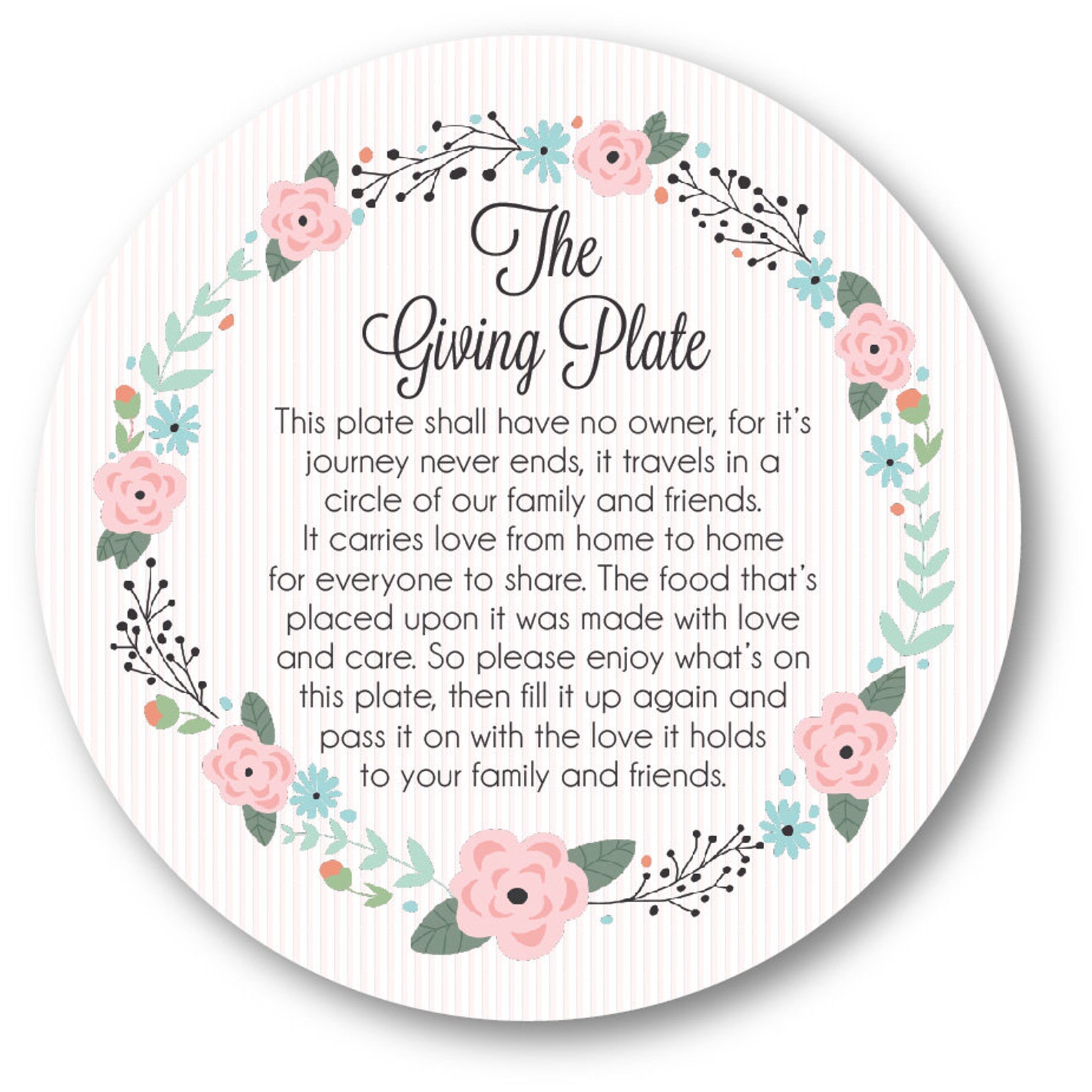 The Unbreakable* Giving Plate - Melamine Plate - the Giving Plate ...