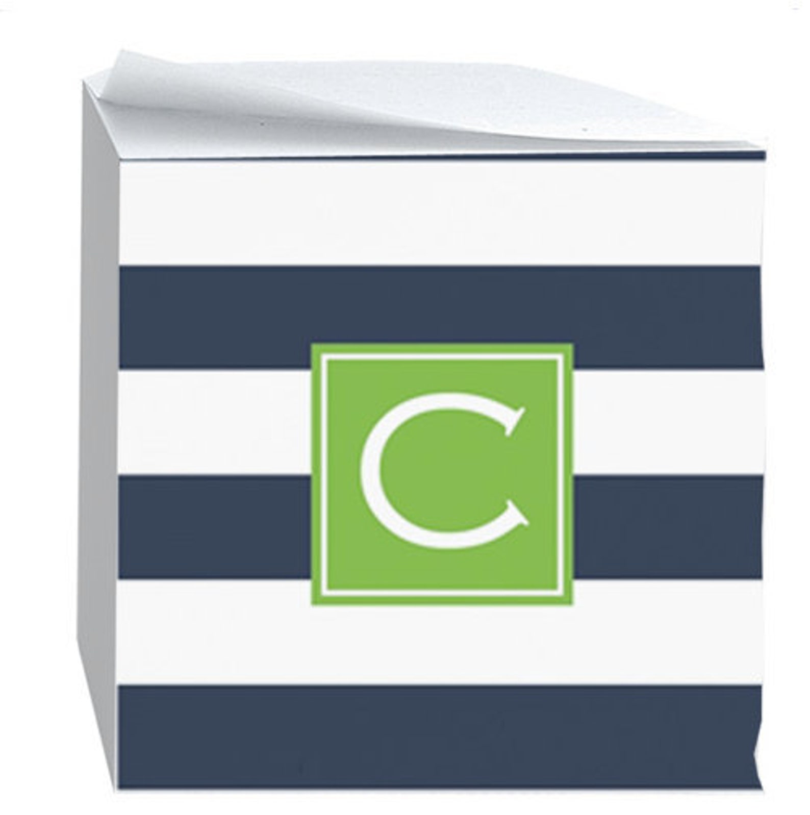 Personalized Sticky Note Cube Stripe Design Your Own - Etsy