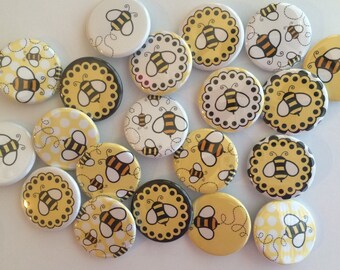 Bee buttons | Etsy