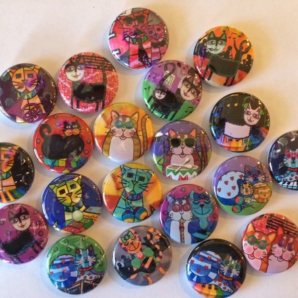 Cat Buttons - Etsy