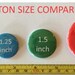 Rainbow Themed Set of 20 Colorful Rainbow 1 or 1.25 Inch Buttons ...