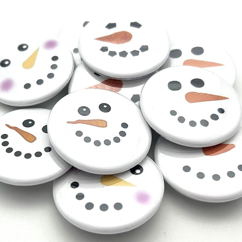 Button Snowman - Etsy