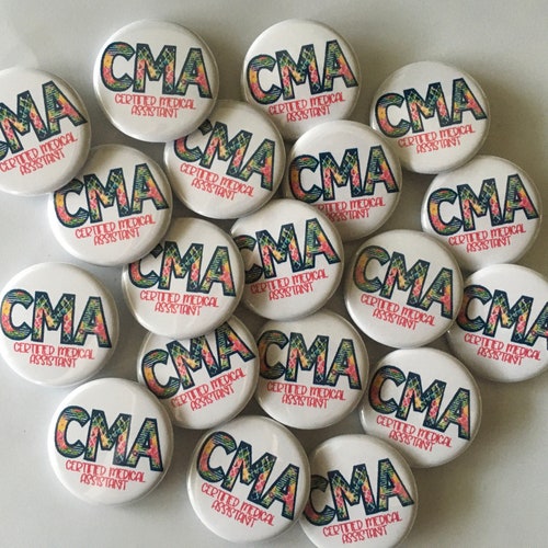Medical Assistant MA Themed Set of 20 Buttons. 1 - Etsy