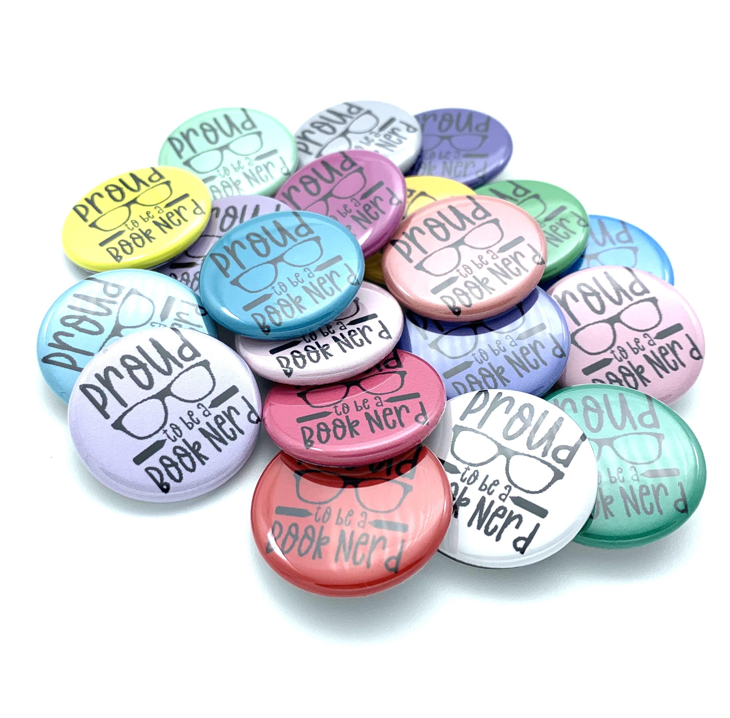 TWENTY Book Nerd Reading Themed Pins Book Club Various Sizes and Back ...