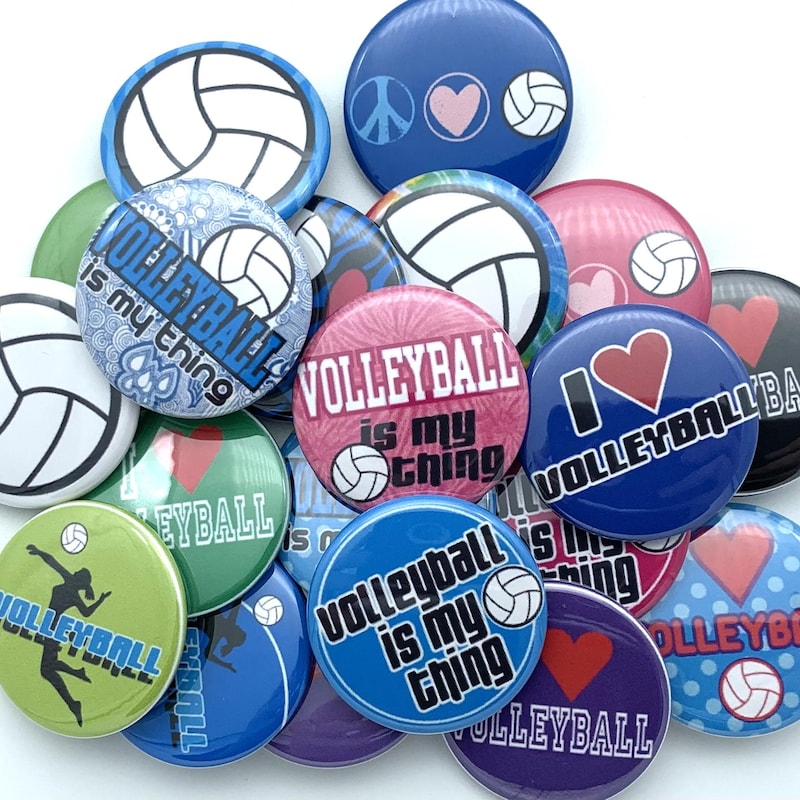 Volleyball Themed Clothes Pins - Etsy