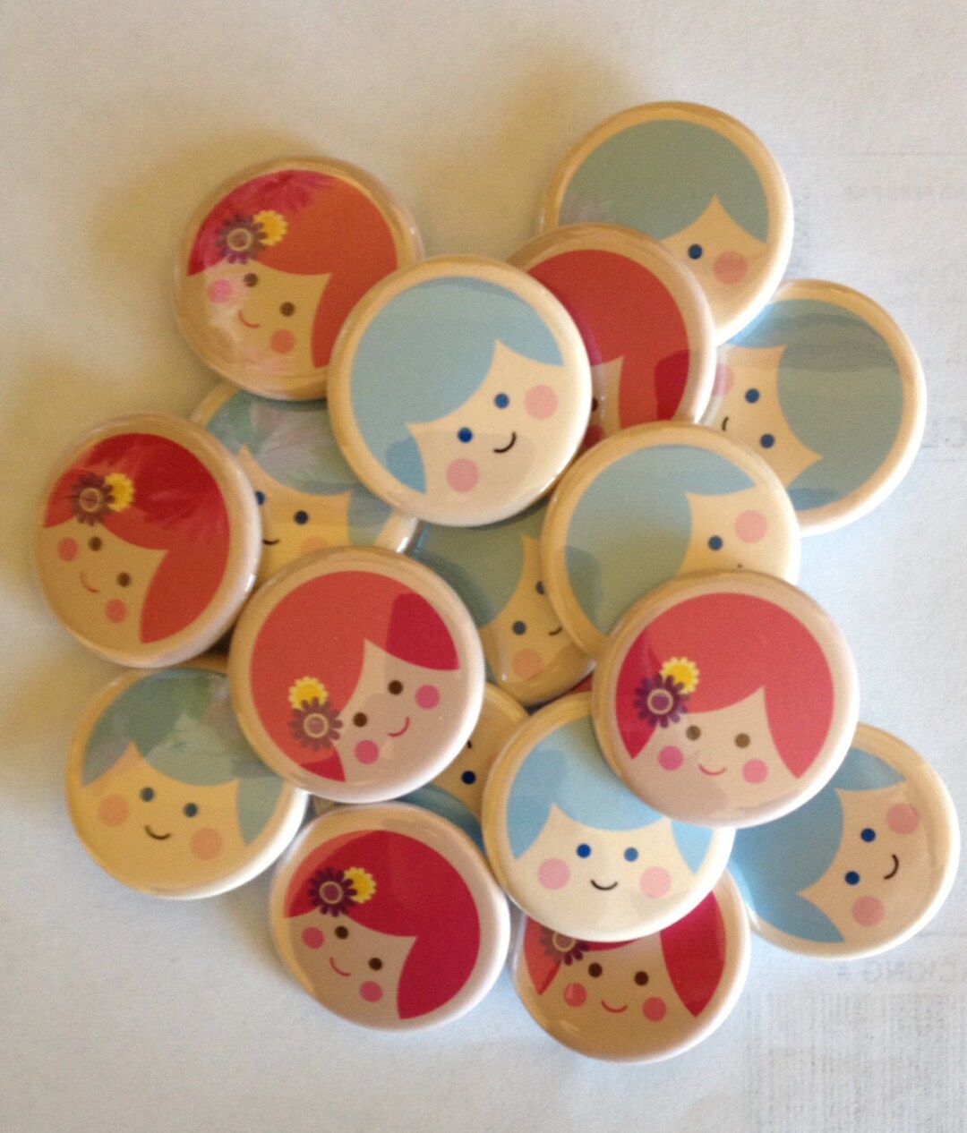Set of 20 Gender Reveal 1.25 Inch Buttons Pinback Flatback or - Etsy