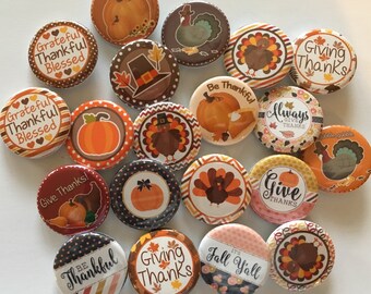 Thanksgiving Buttons - Etsy