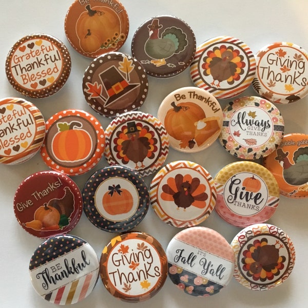 Thanksgiving Buttons - Etsy