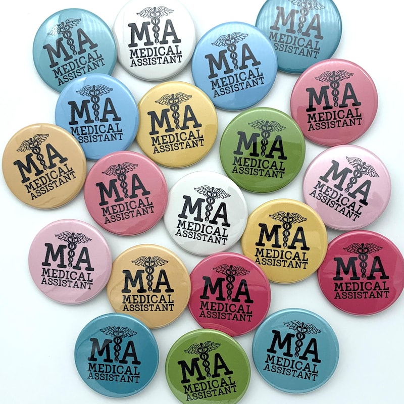 Medical Assistant Button Pins - Etsy