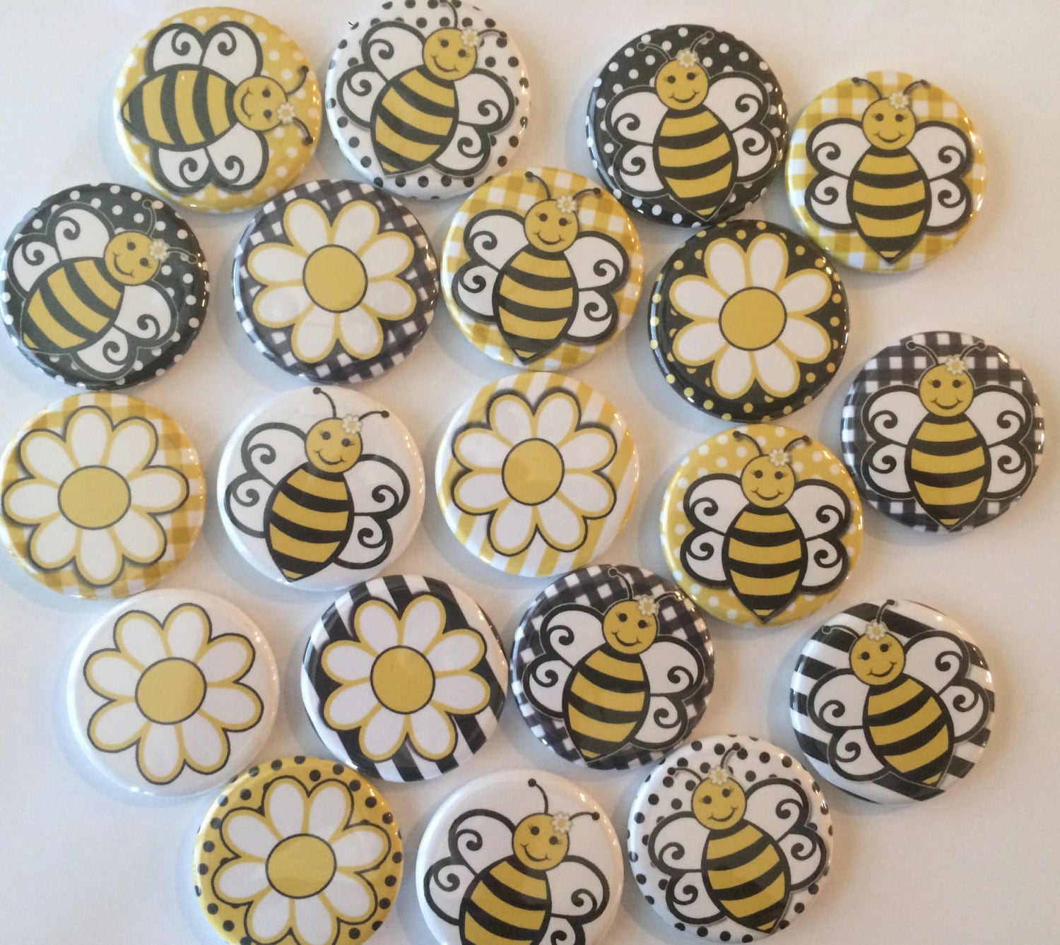 Bee Themed (20 Pack )party Favor Gift Set of 20. Choose 1", 1.25", 1.5 ...