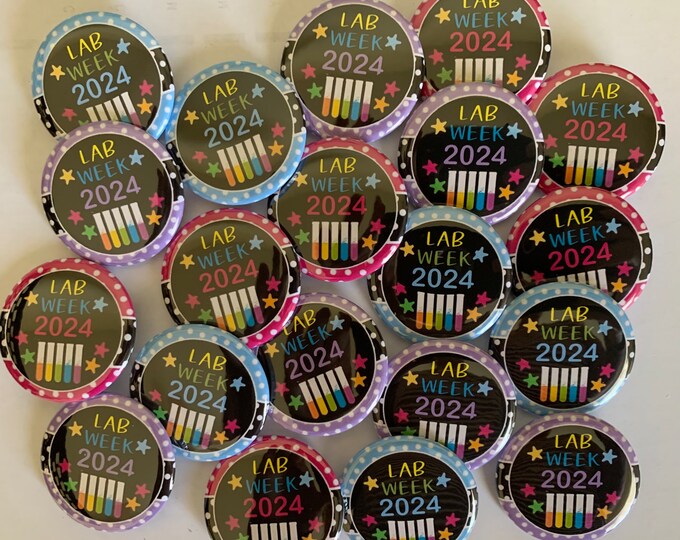 MLT LT Lab Tech Button Set Humor Funny Pin Back Button Party Favors 1. ...