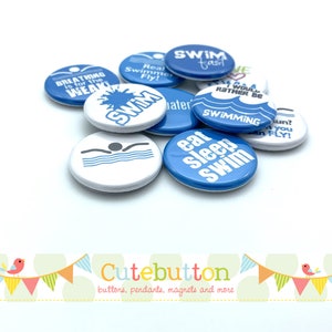 Swimmer Pins TEN (10) Pack. Swim Meet Award or Swimming Gift Idea ...