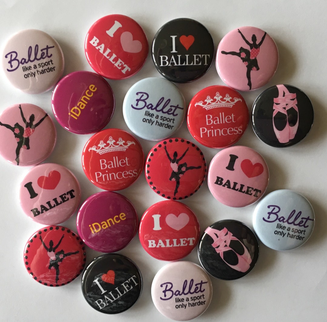 Ballet Dancing Themed Set of 20 1", 1.25, or 1.5 Inch I Love Dance ...