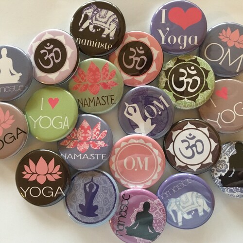 I Love Yoga Set of 20 Buttons. Choose From 1 1.25 - Etsy