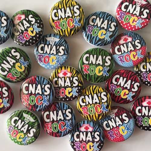 CNA Certified Nursing Assistant Theme Set of 20 Buttons. - Etsy