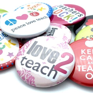 Back to School Teacher Pins TEN (10) Pack. Teacher Appreciation Gift ...