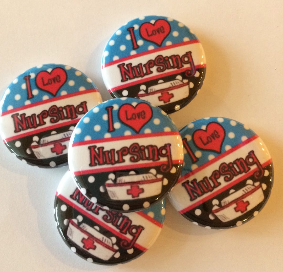 Nurse Themed Button Set of 20 Nurse Week Gift Choose Pin, Hollow, Flat ...