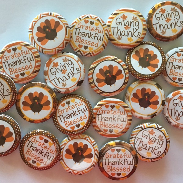 Thanksgiving Buttons - Etsy