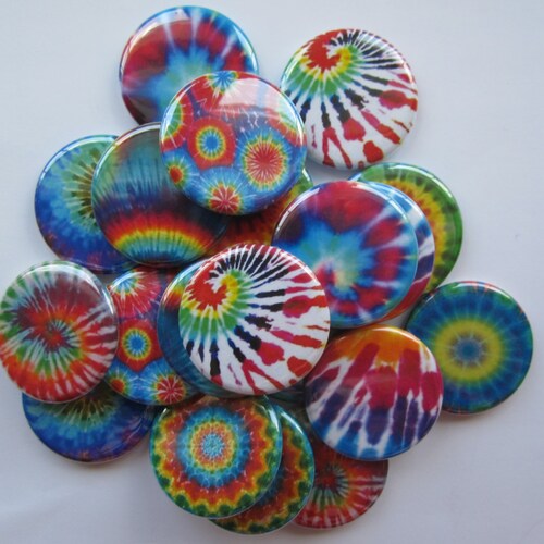 Tie Dye Button Gift Set of 20. Choose From 1 - Etsy