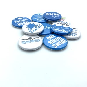 Swimmer Pins TEN (10) Pack. Swim Meet Award or Swimming Gift Idea ...