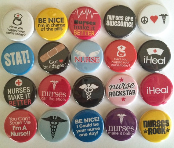 Nursing and Nurse Theme Set of 20 Buttons. 1 or - Etsy