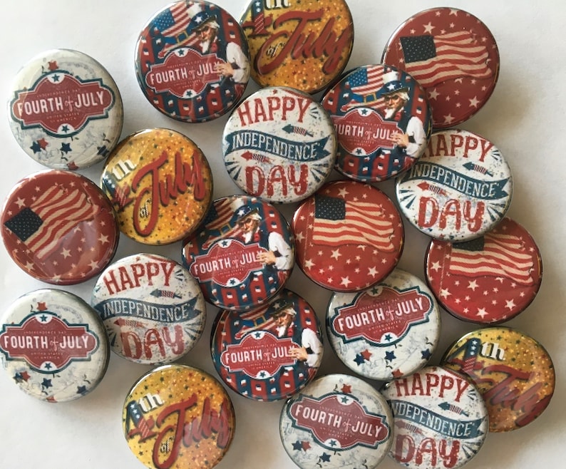 4th of July Independence Day Lot of 20 Buttons. - Etsy