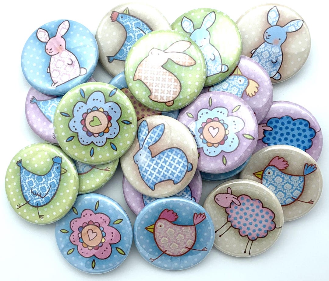 Cute Spring Animal Buttons / Lot of TWENTY (20) /choose From Various ...