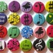 Music Note Buttons set of 20 Piano or Guitar Student Prize or Gift Idea ...