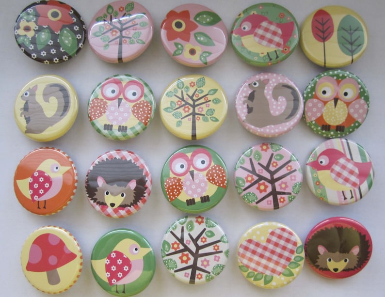 Hedgehog Woodland Creature Gift Button Set of 20 1 - Etsy