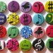 Music Note Buttons set of 20 Piano or Guitar Student Prize | Etsy