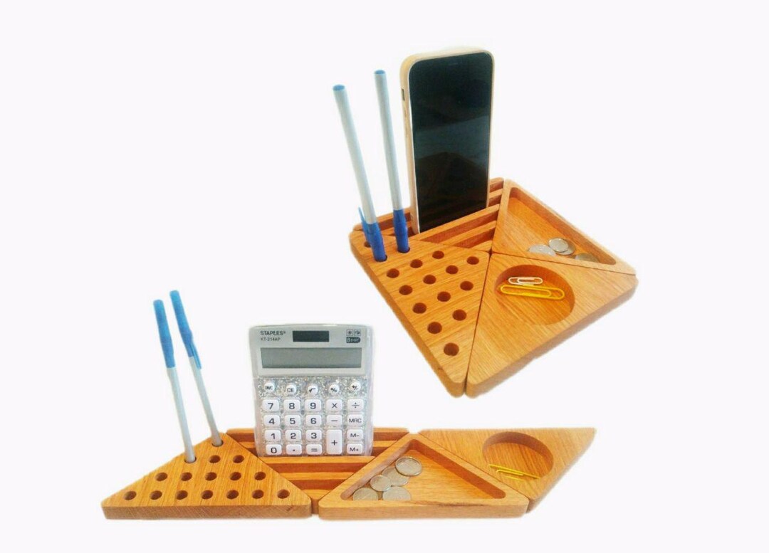 Re-arrangeable Office Desk Organizer With Phone Holder - Etsy