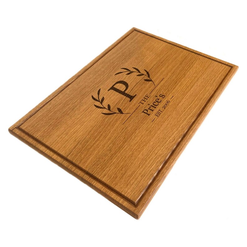Custom Bread Board With Family Monogram - Etsy