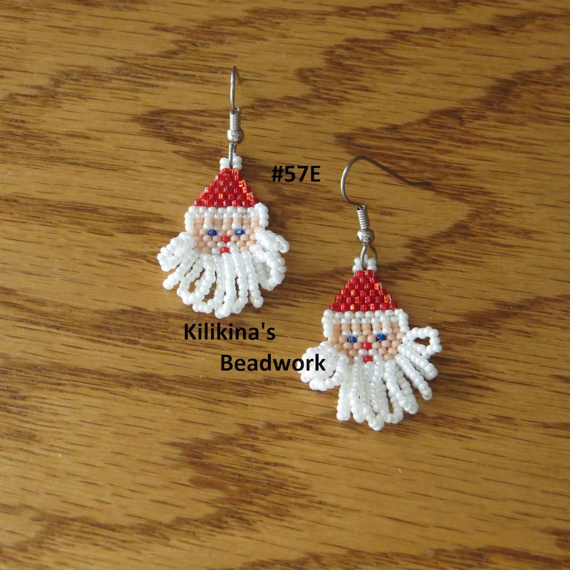 Santa Claus Earrings - Etsy