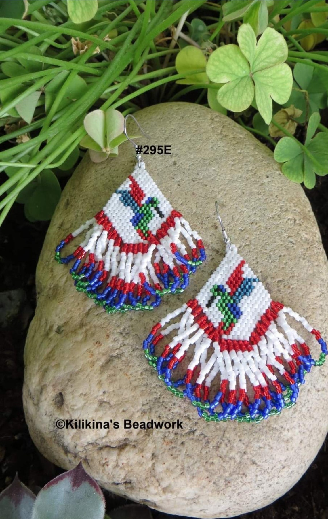Beaded Hummingbird Earrings Native American Style Beaded - Etsy