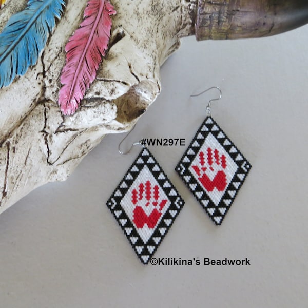 Native American Beaded Earrings - Etsy