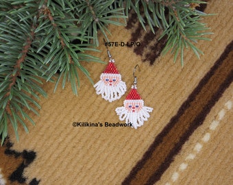 Beaded Reindeer Earrings Christmas Reindeer Earrings Native American ...